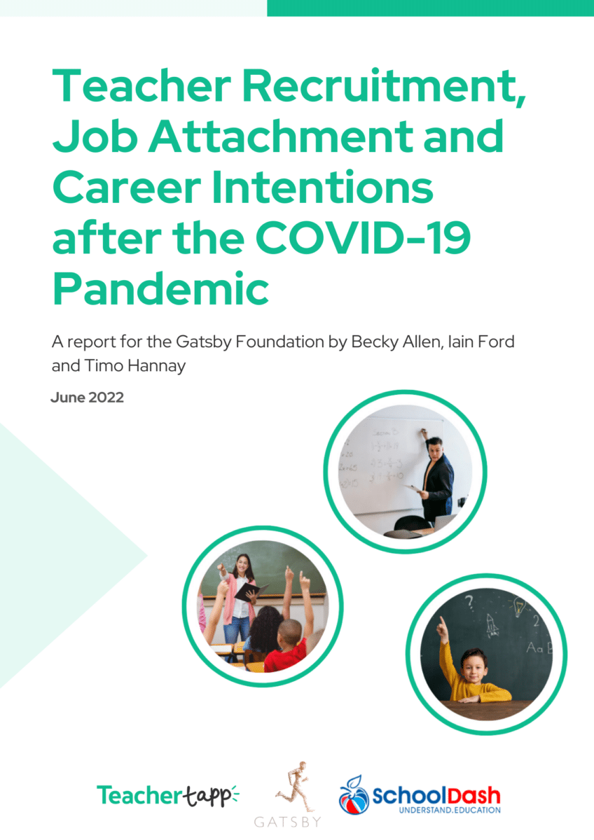 Teacher Recruitment, Job Attachment ﻿and Career Intentions after the COVID-19 Pandemic - Teacher ...
