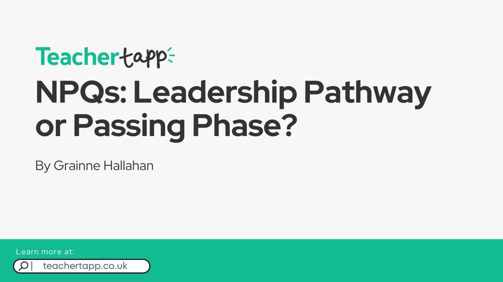 Publications - Teacher Tapp